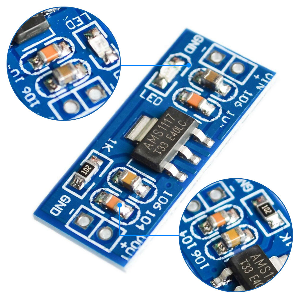 AMS1117 Power Supply Module 4 Pin Step-Down Linear Voltage Regulator for Arduino | Shopee Singapore