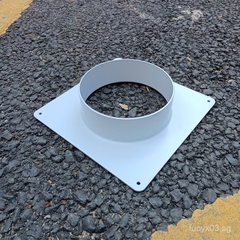 Plastic Square to Round Flat Flange Adapter Ventilation Duct Reducer ...