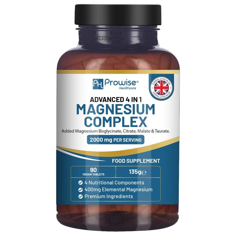 Prowise Magnesium Glycinate Complex 4 in 1 - 2000mg per serving ...