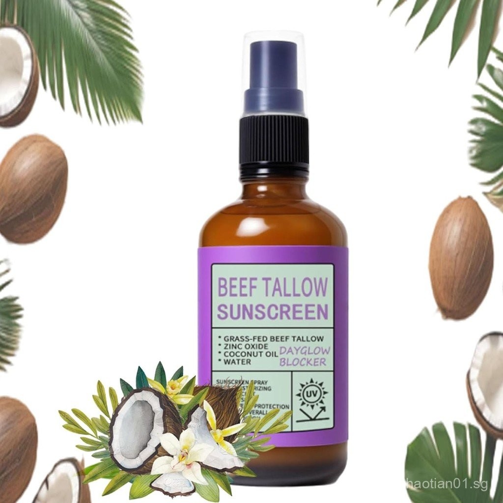 Grounded Labs Beef Tallow Sunscreen Spray, Grounded Labs Sunscreen Beef ...