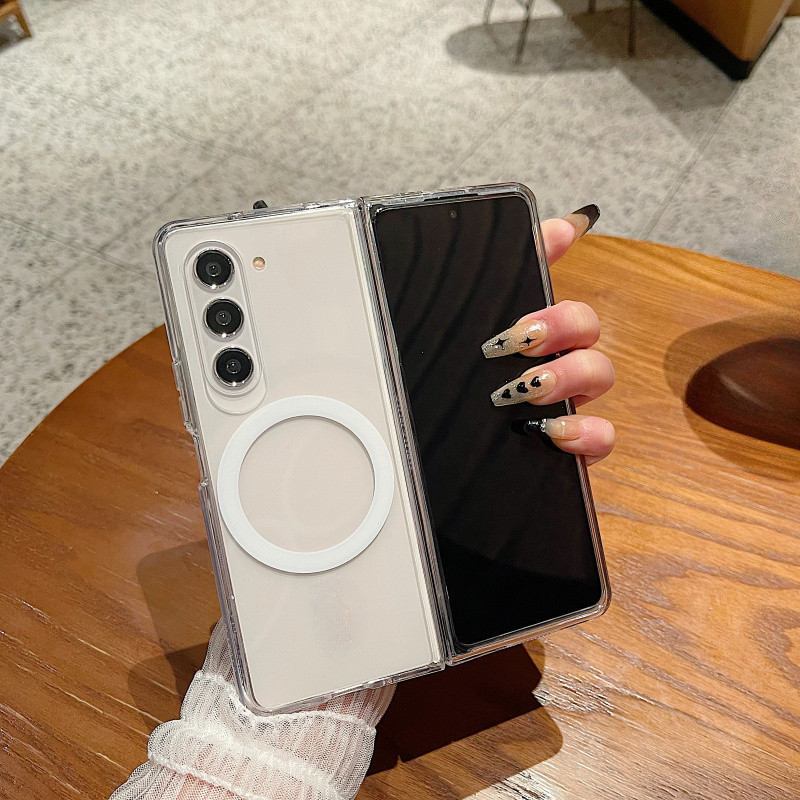 Luxury Fold Transparent Magnetic Clear Case for Samsung Galaxy Z Fold 6 ...