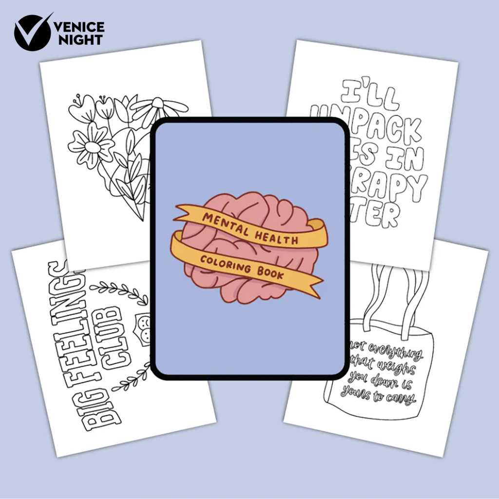 [VNMX] Mindfulness Coloring Book Mental Health Coloring Book Mindful ...