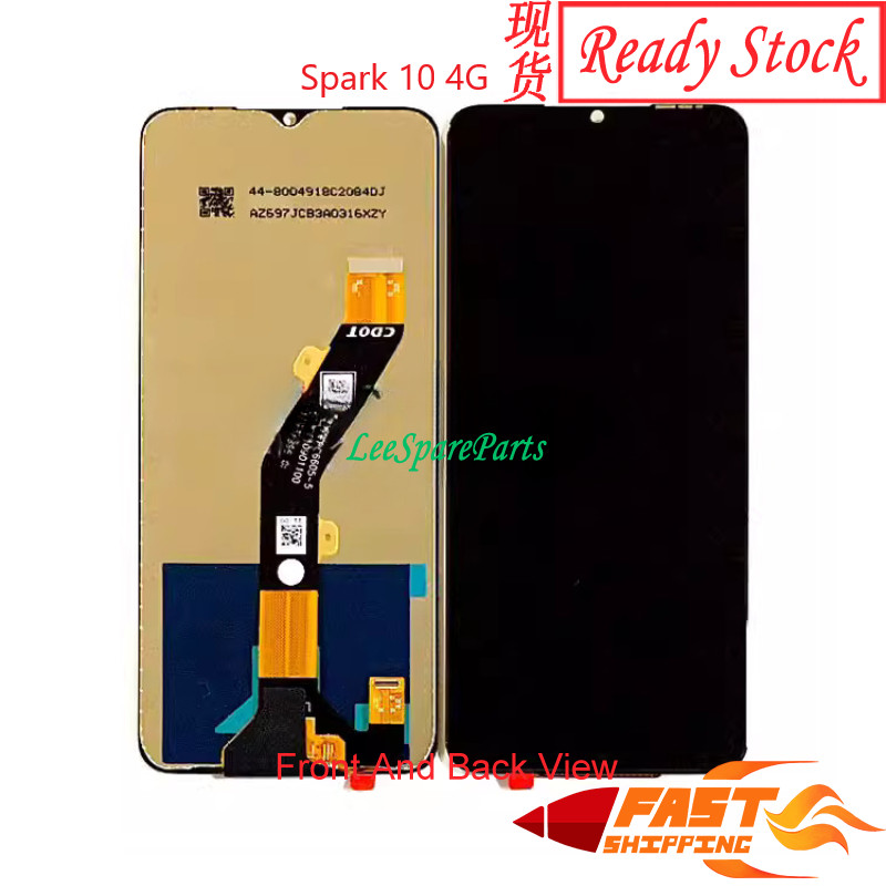 Tecno Spark 10 / Spark 10c / Spark 10 Pro Full Set LCD Display Touch Screen Digitizer For ...