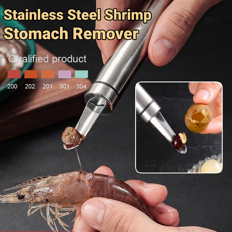 1/4 PCS🎈SG HOT🎈Stainless Steel Shrimp Stomach Remover Deveining Tool ...