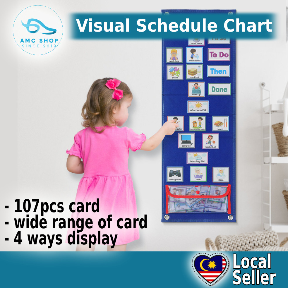 Upgraded Visual Schedule Chart Daily Routine Cards 107 Pieces Multiple ...