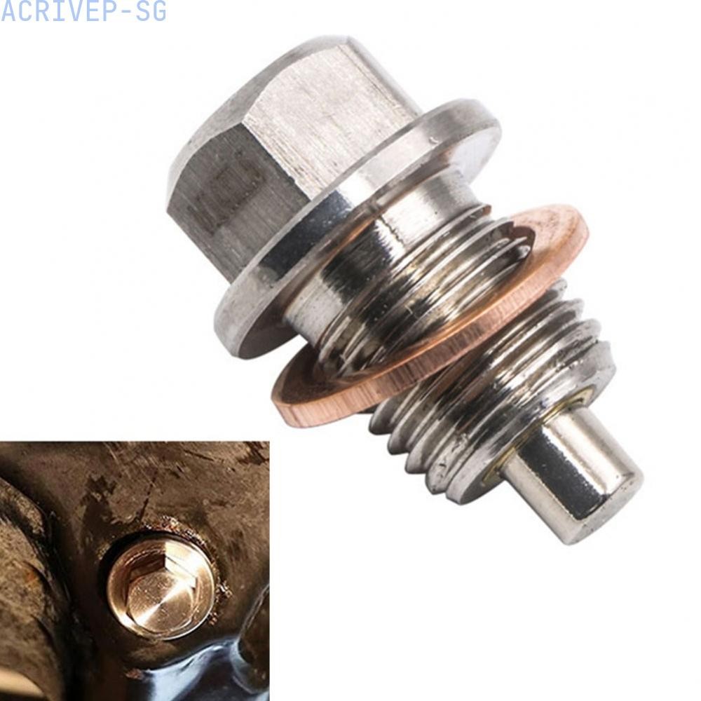 M14×1.5 Aluminum Stainless Steel Sump Drain Nut Bolt with Copper Crush ...