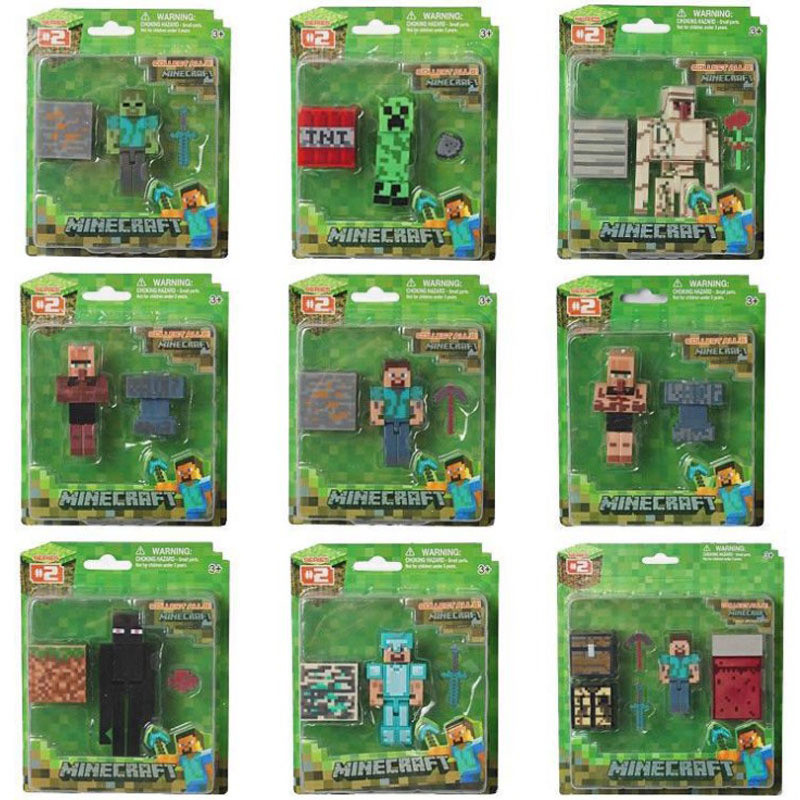 Minecraft Core Zombie Figure Pack Minecraft Peripheral Puzzle ...