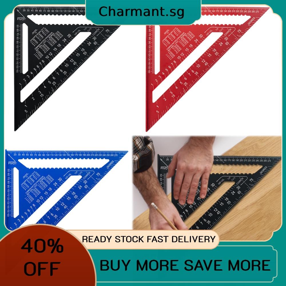 12 Inch Triangle Ruler Metric Angle Ruler Measuring Square Ruler ...