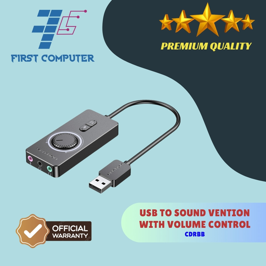 Sound Card VENTION USB 2.0 with Microphone Input and Volume Control ...