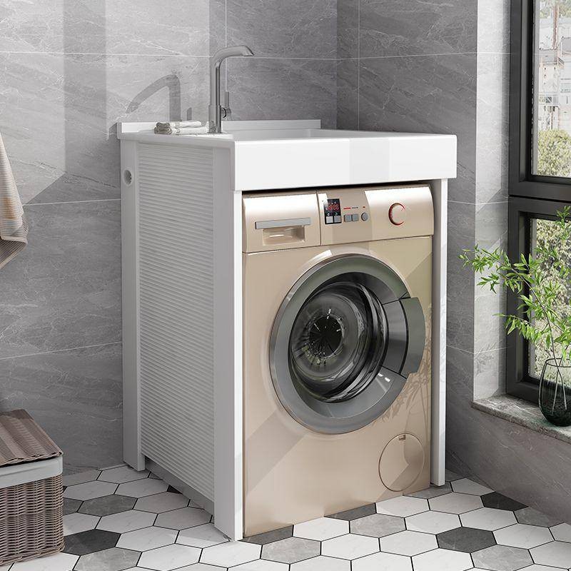 Small apartment balcony washing closet integrated platform basin ...