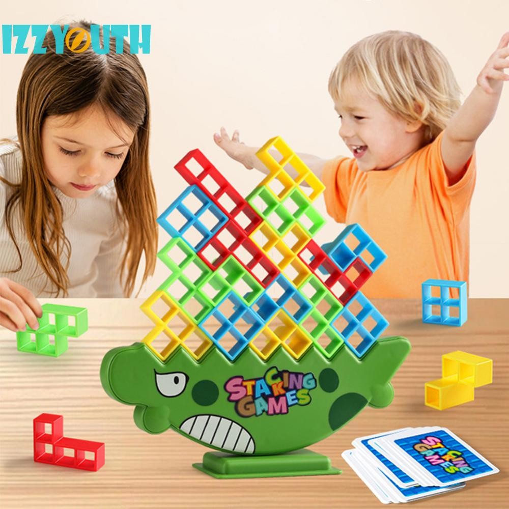 Tower Block Toys Educational Balance Tower Blocks Game for Family ...
