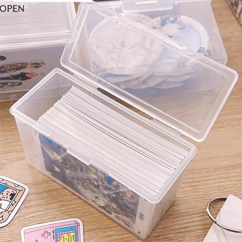[OP] INS Transparent Plastic Storage Box 3 Inch Photocards Small Card ...