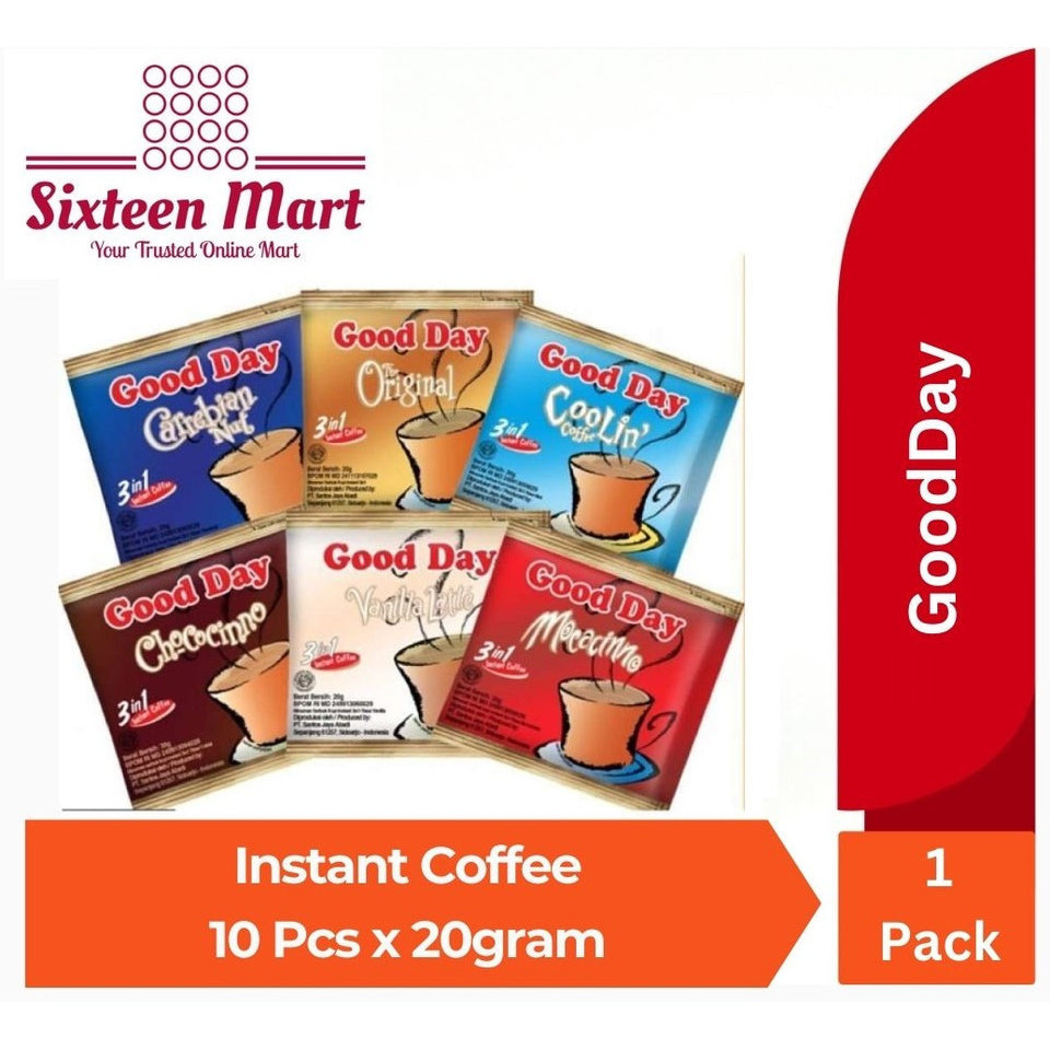 GoodDay Assorted 3 In 1 Instant Coffee 20g x 10 sachets (SG) | Shopee ...
