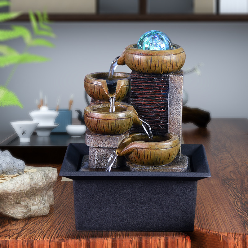 Desktop Flowing Water Fountain Circulating Water Fish Culture ...