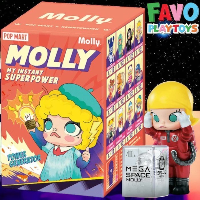Ptr POP MART x Molly My Instant Superpower Series Blind Box Figure Set ...