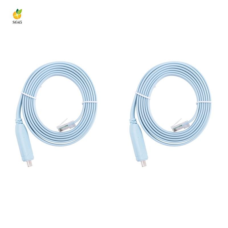 2X USB TO Type C Console Configuration Cable Type C to RJ45 Serial ...