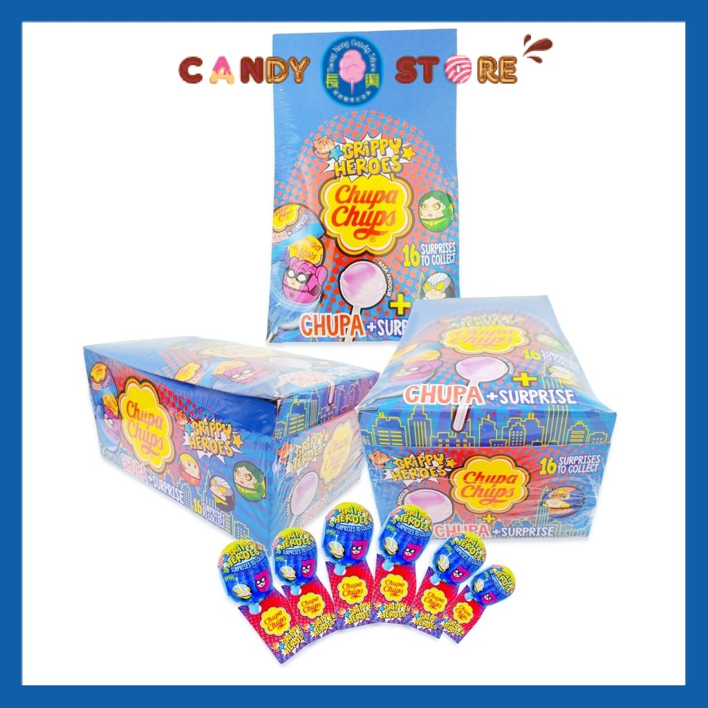 16pcs Chupa Chups Lollipop + Surprise Toy (12g each) | Shopee Singapore