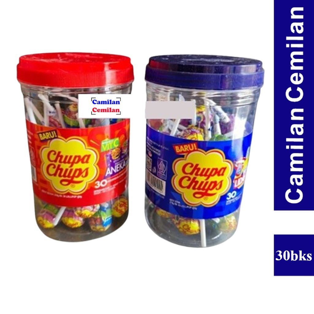 Chupa Chups Lollipop Candy Jar contains 30 pcs x 9 gr | Shopee Singapore