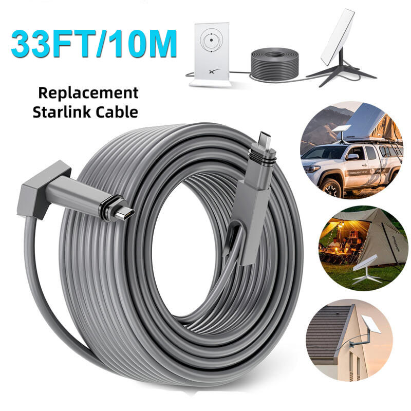 33FT/10M Standard Actuated Starlink Cable for Starlink Rectangular ...