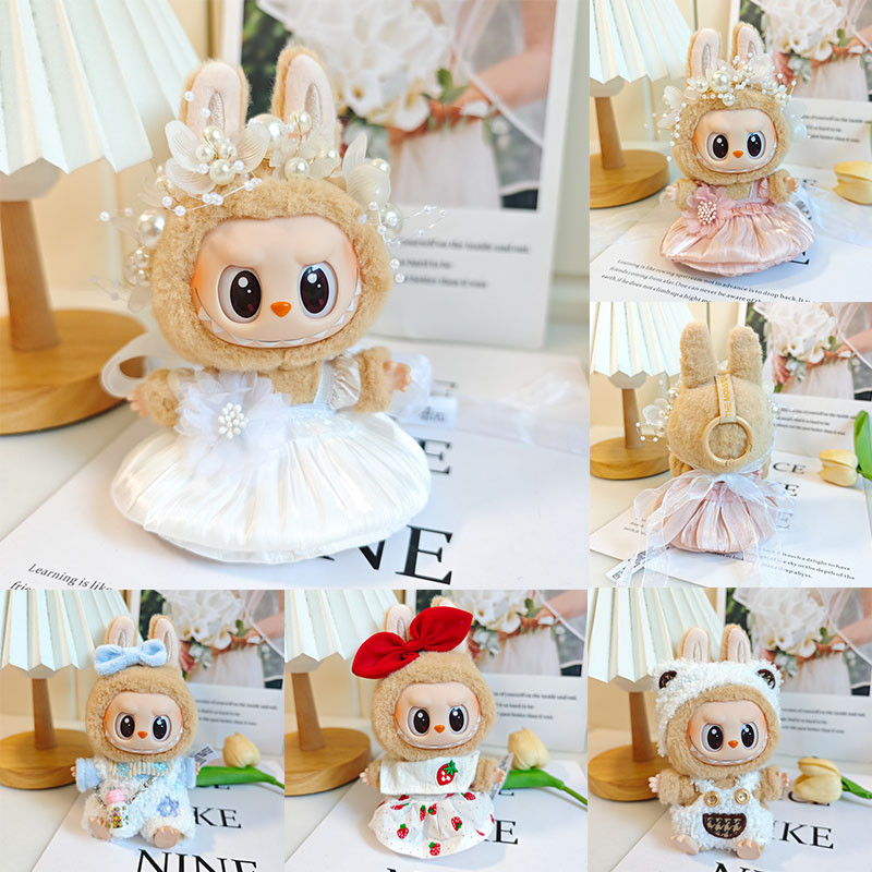 Labubu V2 V1 Doll Clothes Cos Gift Handmade Mini Dress For Labubu ...