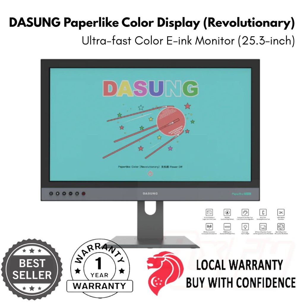 DASUNG Paperlike Color Display (Revolutionary): Ultra-fast Color E-ink ...
