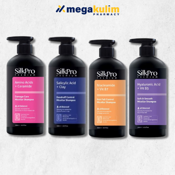 Silkpro Micellar Shampoo 500mL (Damage Care / Dandruff Control / Hair ...