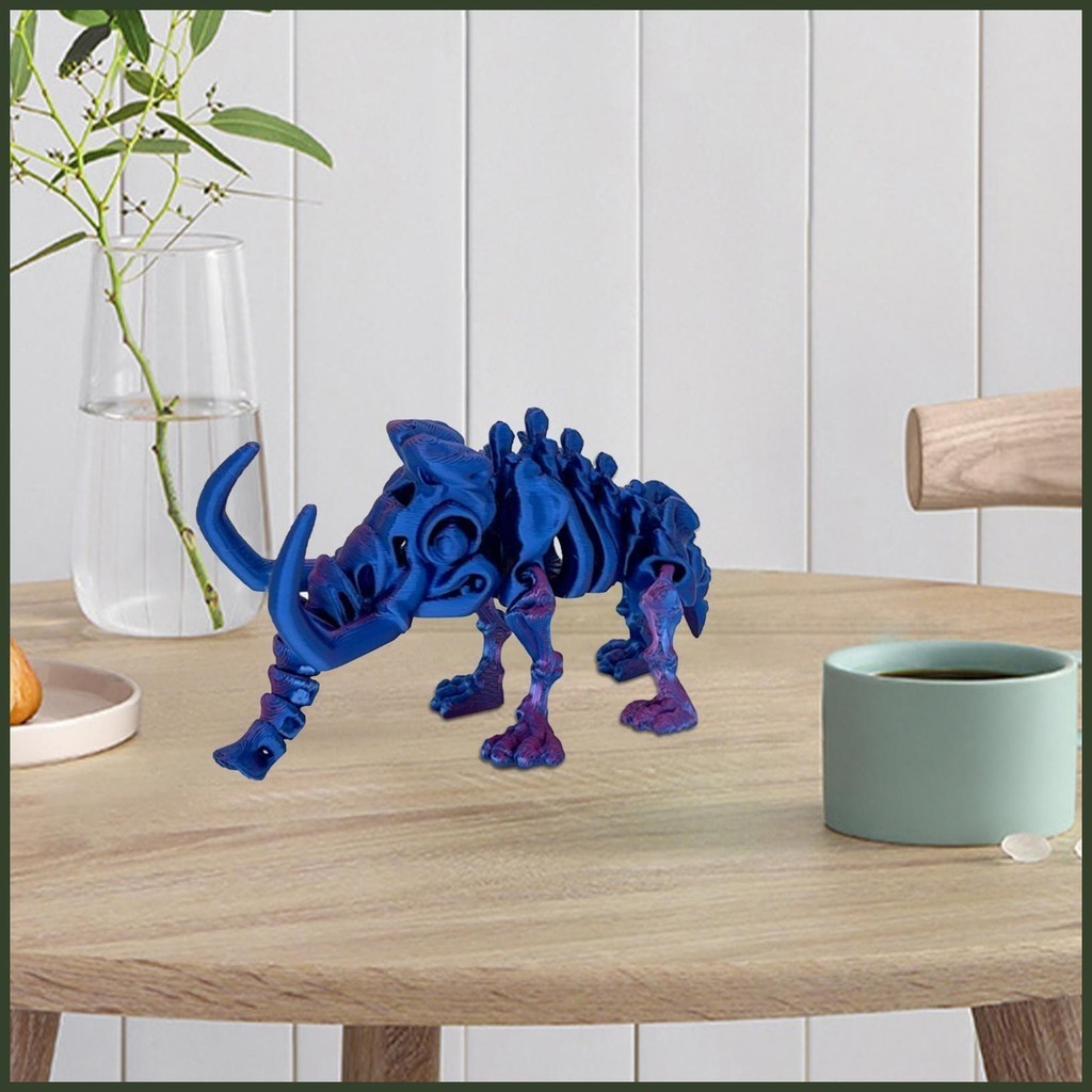 3D Printed Articulated Elephant Multi-Joint Movable Articulated Animal ...