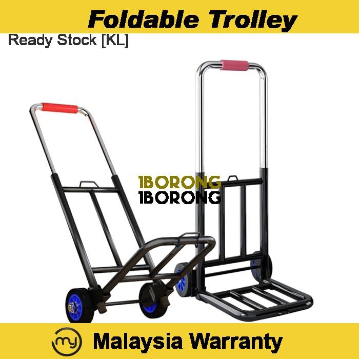 Heavy Duty 2 Wheels Foldable Extendable Hand Truck Trolley 50/100Kg ...