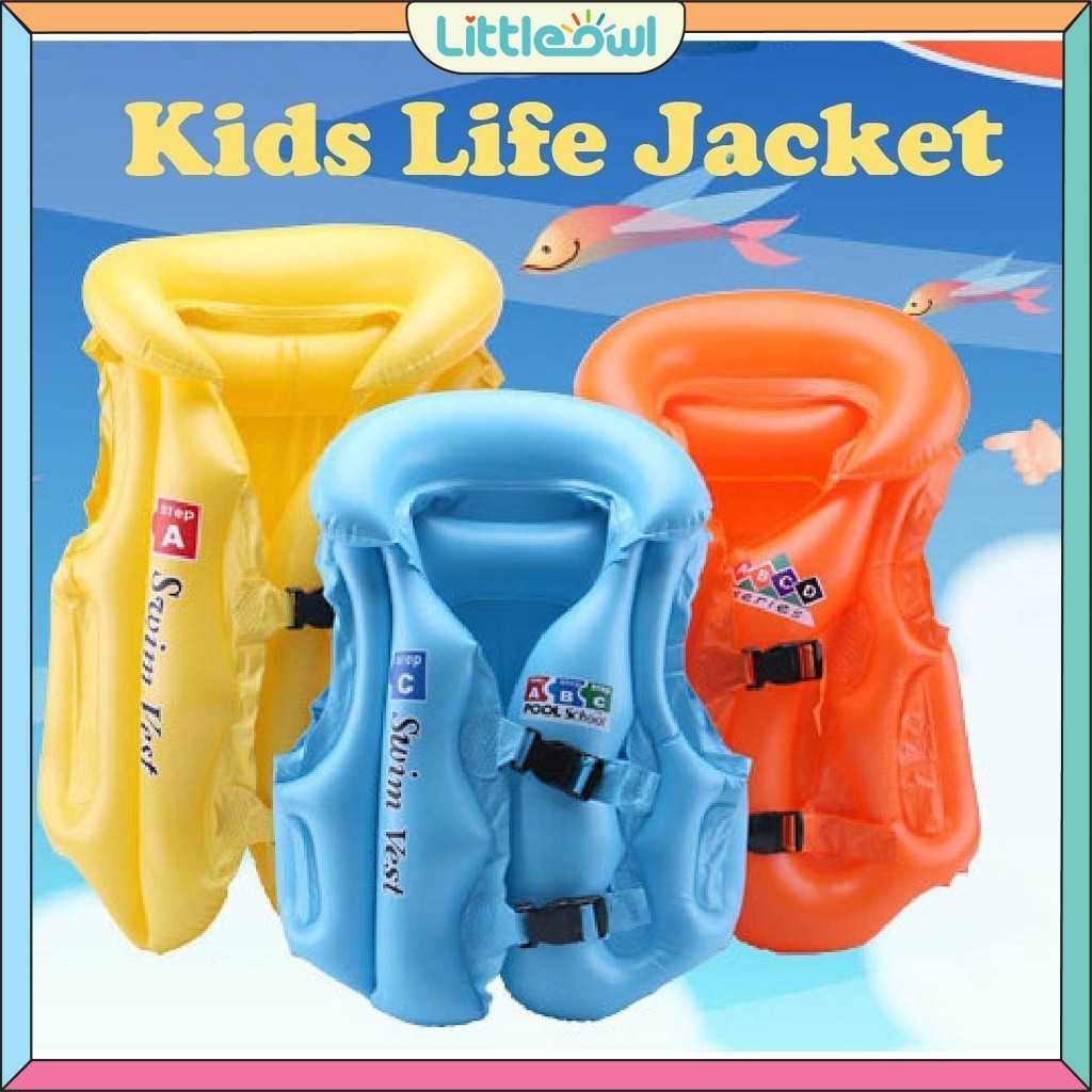 M'sia Children Inflatable Float Life Jacket Baby Swimming Safety Vests ...