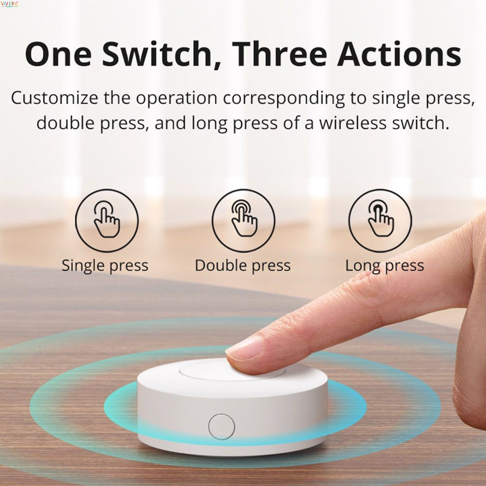 Sonoff Snzb-01p Zigbee Smart Wireless Switch Door Alarm / Emergency ...
