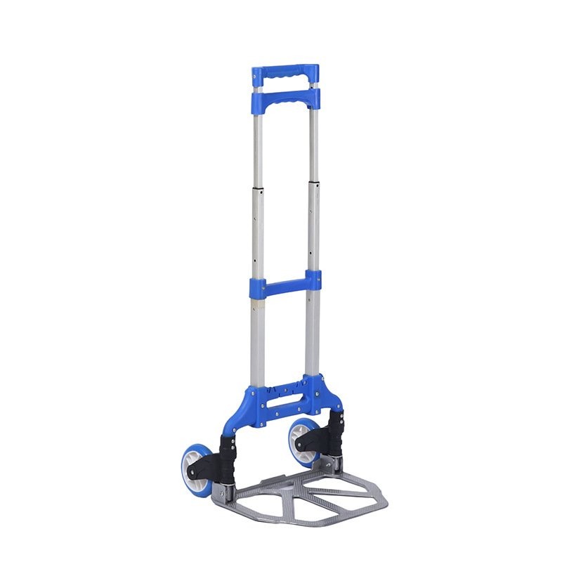 Outdoor Portable Telescopic Folding Trolley Two-Wheel Trolley Luggage ...