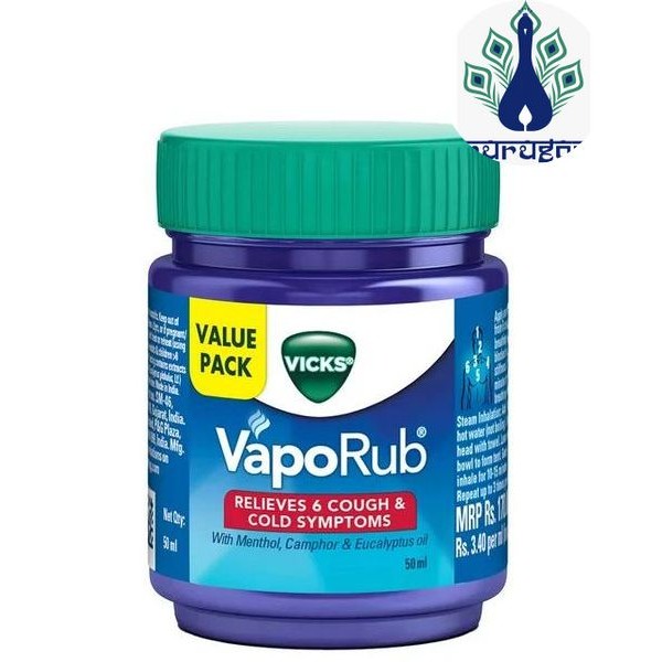 Vicks Vaporub With Menthol Camphor And Eucalyptus Oil 50ml | Shopee ...