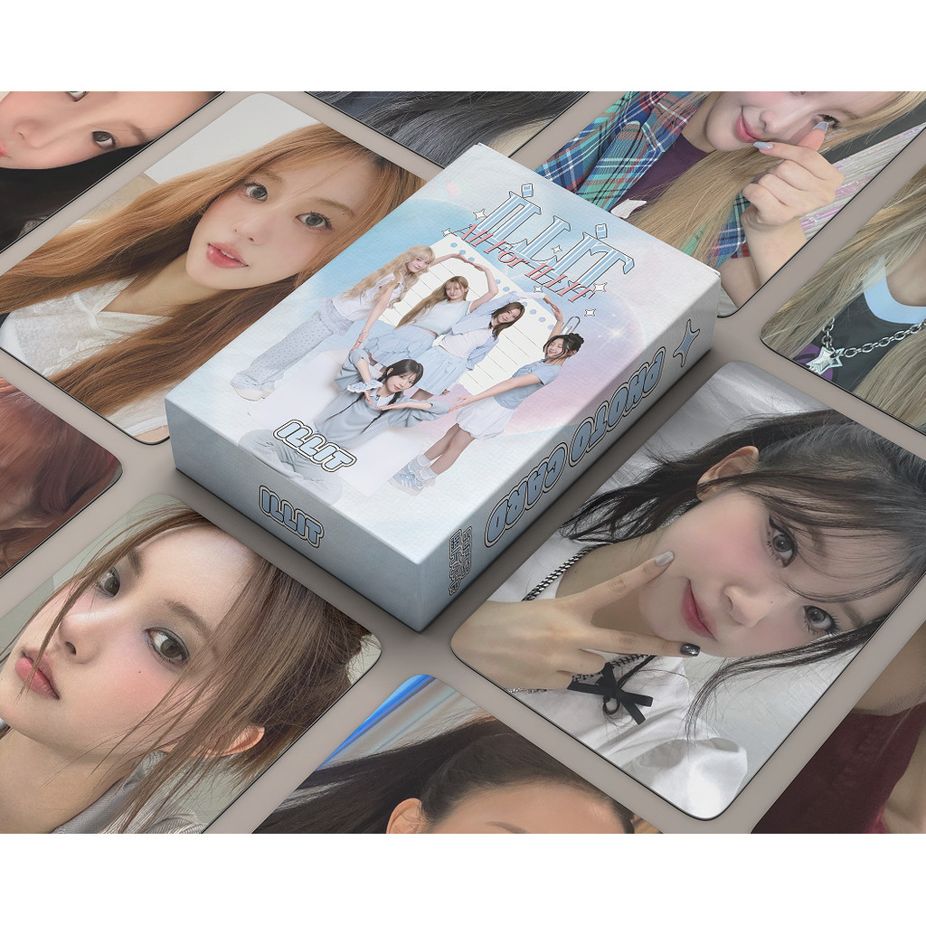 50-55pcs/box ILLIT Holographic Laser Lomo Cards SUPER REAL ME Album Photocards WONHEE Solo YUNAH ...