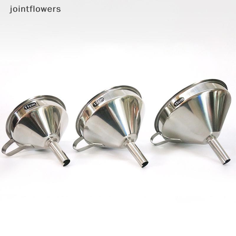 JSS Stainless Steel Funnel Kitchen Oil Liquid Funnel Metal Funnel With ...