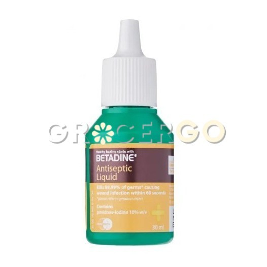 Betadine Antiseptic Liquid (Contains Povidone-Iodine) 30ml | Shopee Singapore