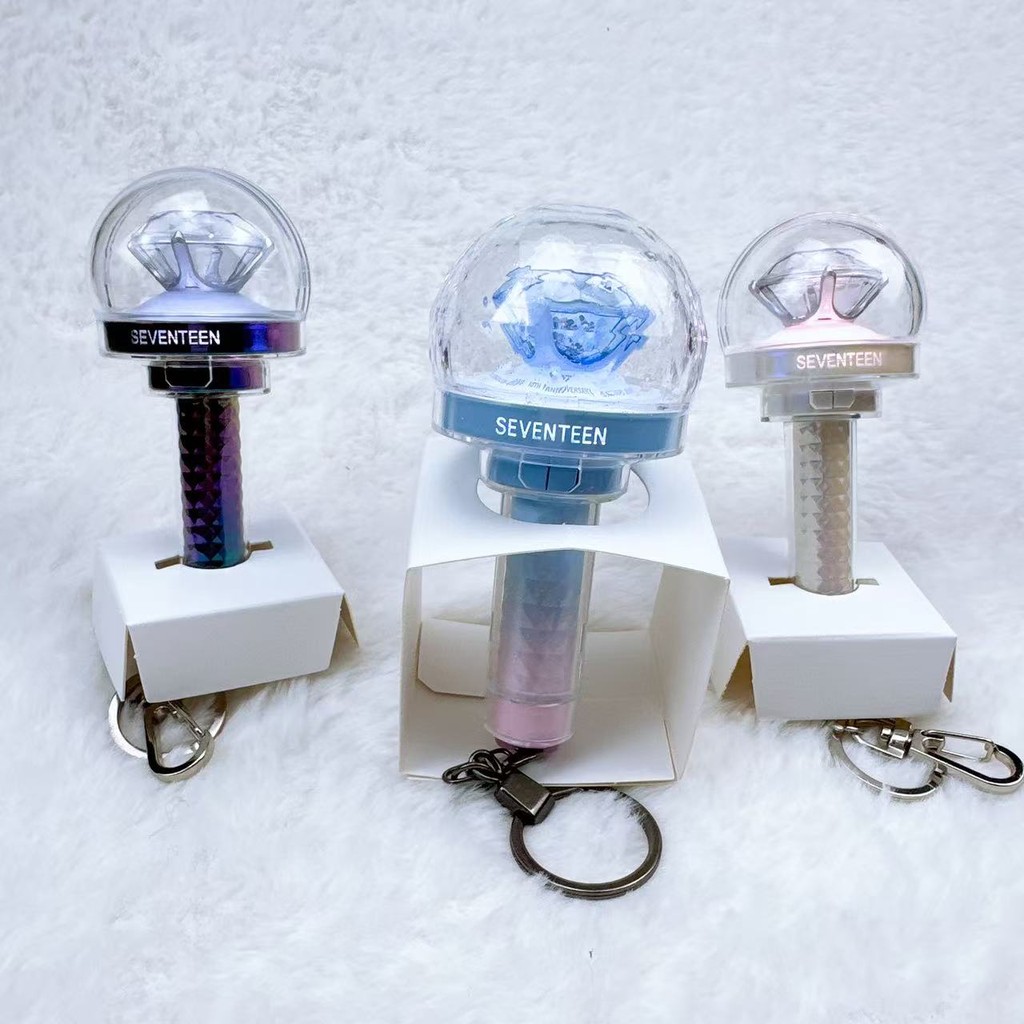 Kpop Idol Seventeen Mini Lightstick Keyring SVT 10th Anniv Edition ...