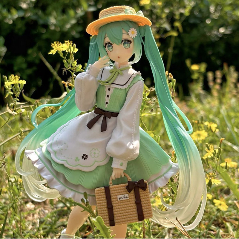 18cm Taito Fashion Vocaloid Miku Country Spring Outing Anime Figure ...