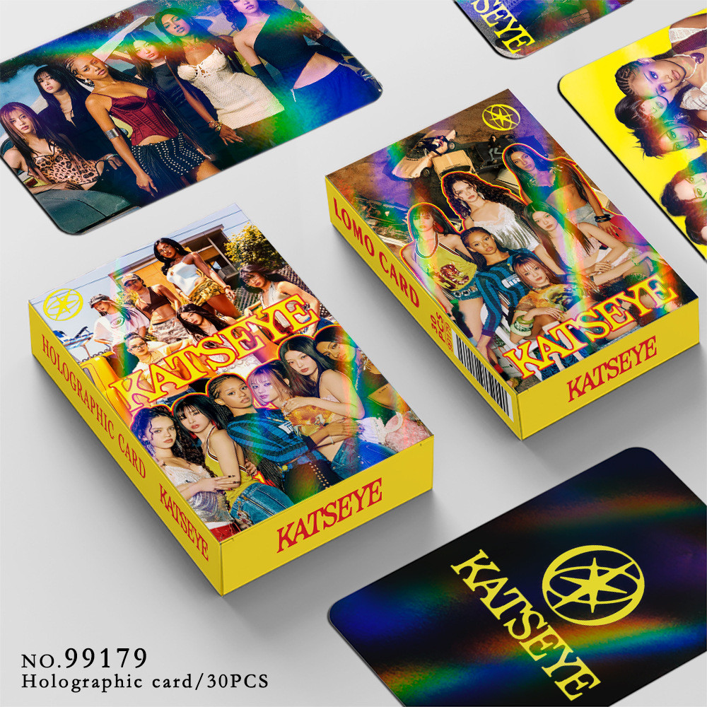 KATSEYE Laser Lomo Card Photocard 30pcs/box | Shopee Singapore