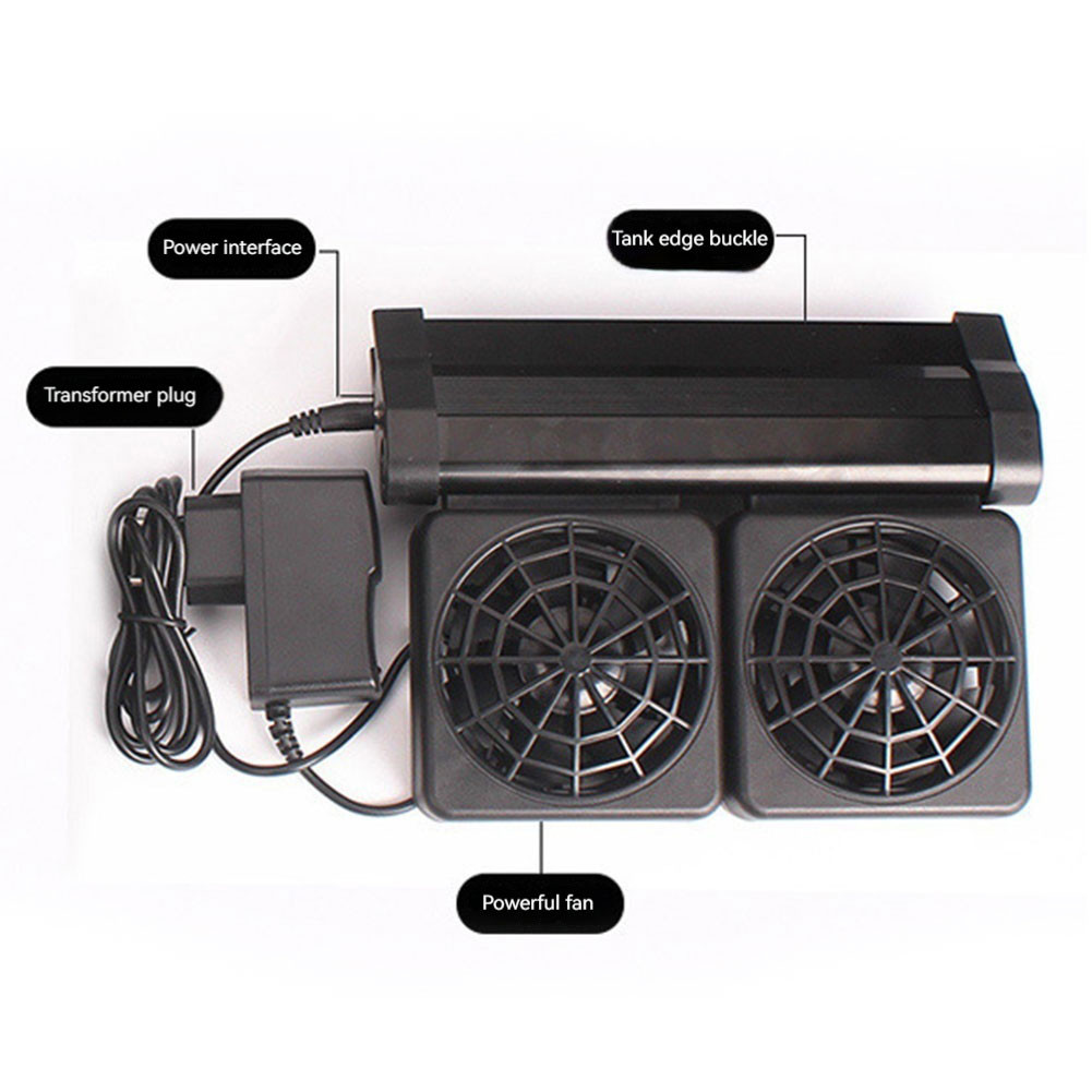 Aquarium Chiller 2-Level Speed Adjustable Fish Tank Fan Aquarium ...