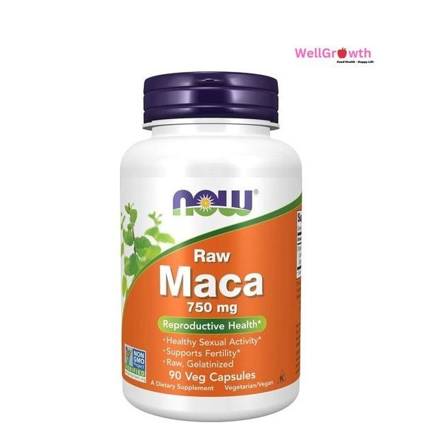 Now (Foods) - Reproductive Health, Maca Raw 750mg (90 veggie capsules ...