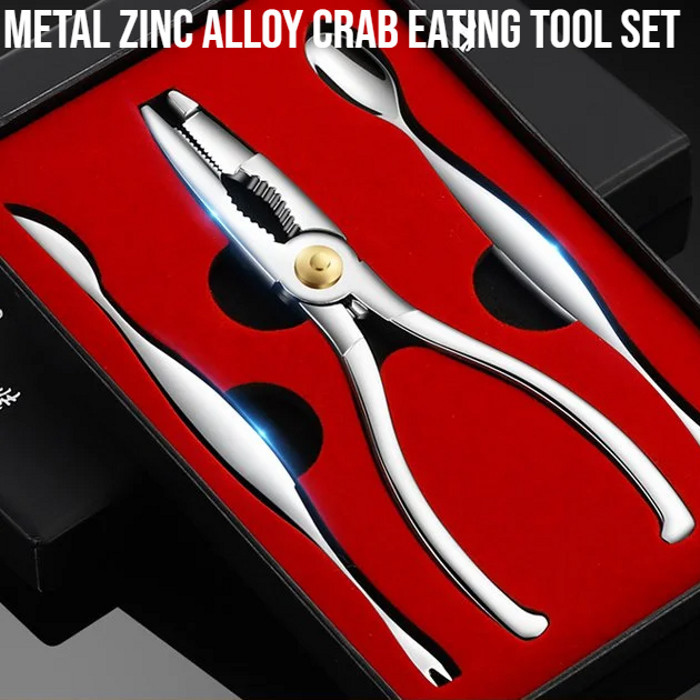 Hairy Crab Product Crab Tool Seafood Sheller Set Zinc Alloy Crab ...