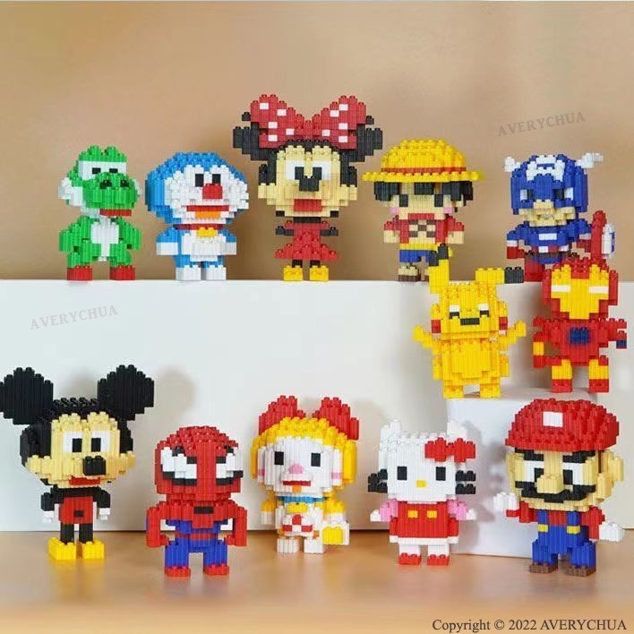 BUFAN Mini Building Block Hobbies Cartoon DIY Block Toys Blok Mainan ...