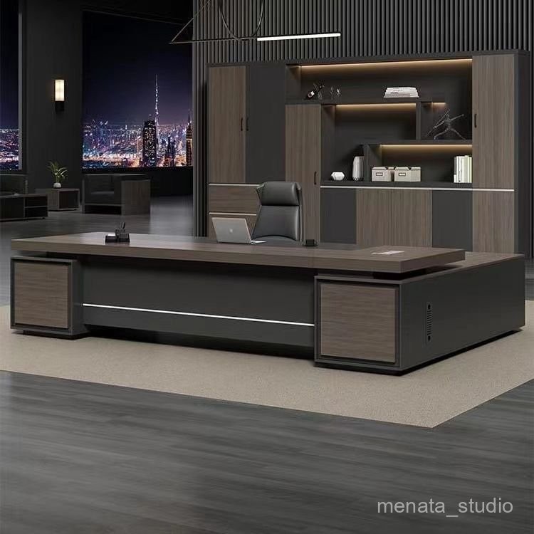 Office Desk Boss Table and Chair Combination Simple Modern Atmosphere ...