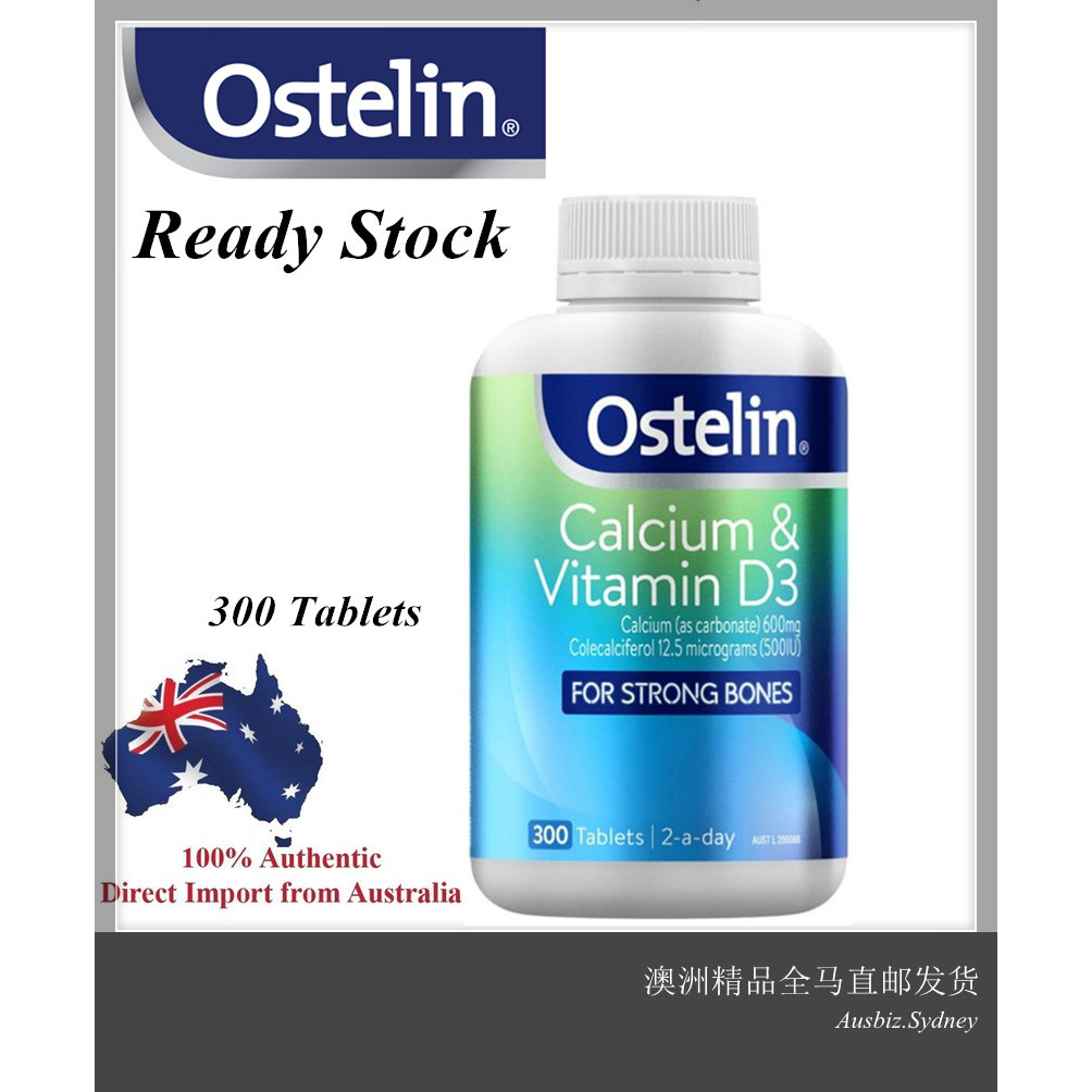 [Ready Stock EXP: 04/2028] Ostelin Calcium & Vitamin D3 Vitamin D ( 300 ...