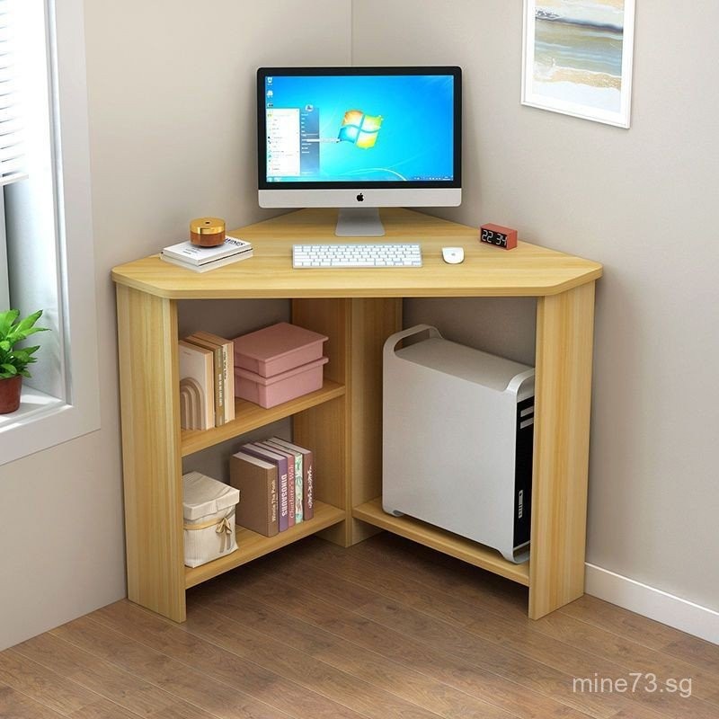 Corner Table Triangle Study Desk Small Writing Desk Corner Corner ...
