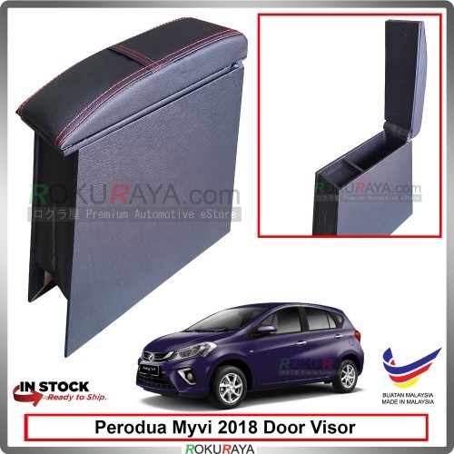Perodua Myvi (3rd Gen) 2018 Armrest Center Console Box (Sponge+Redline ...