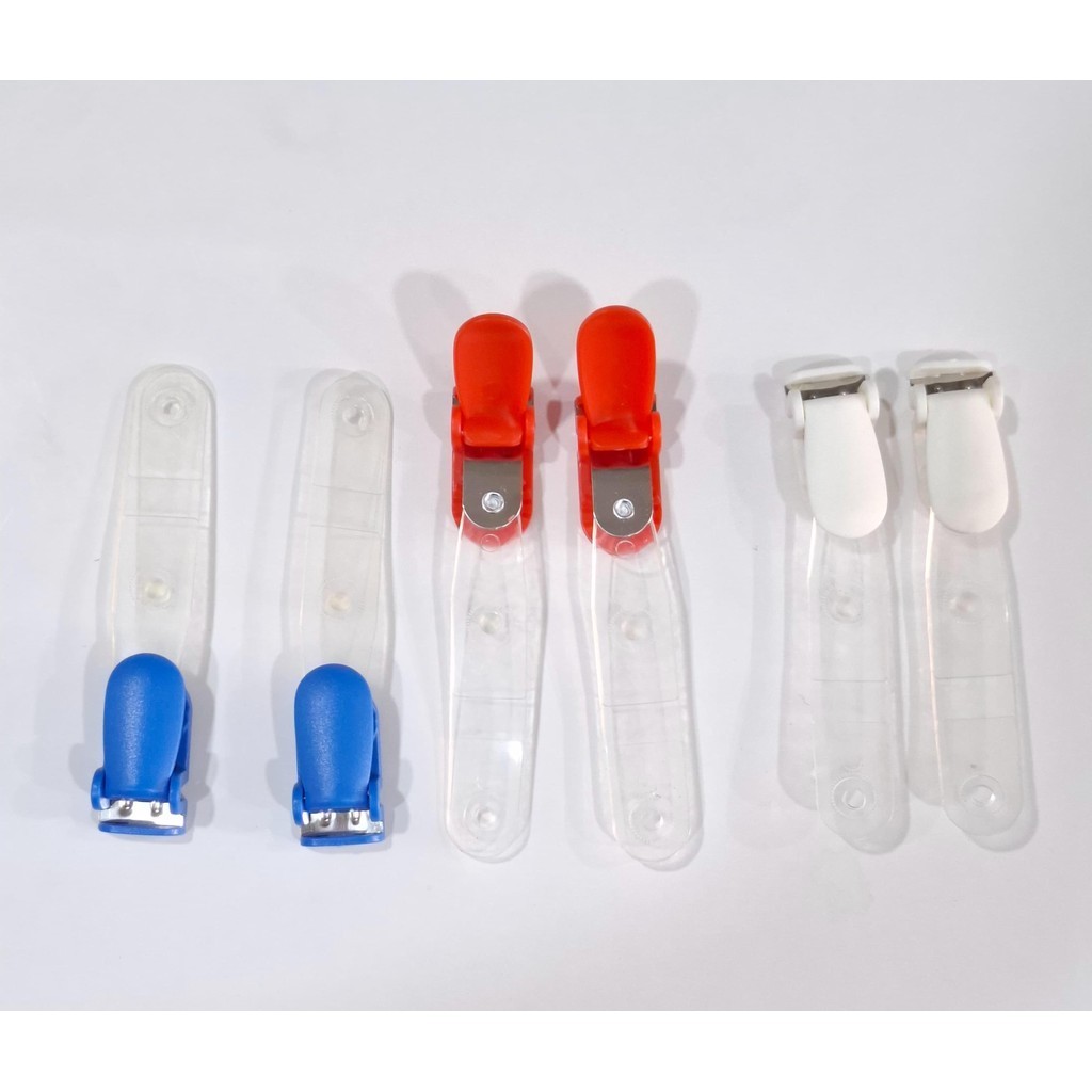 Oval Name Tag Snail Clips Oval Plastic Crocodile Clips Per Pcs | Shopee ...