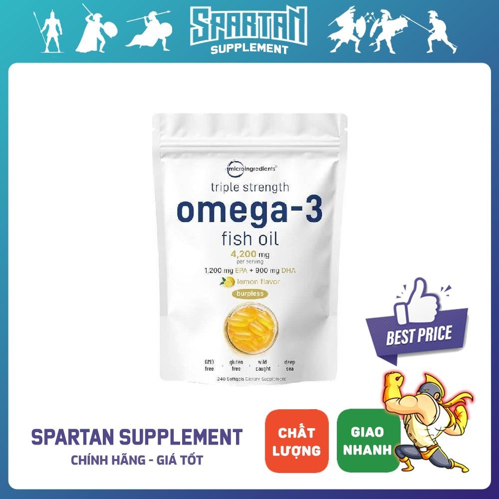 Omega 3 Fish Oil Micro Ingredients Omega 3 Fish Oil - Supports the ...