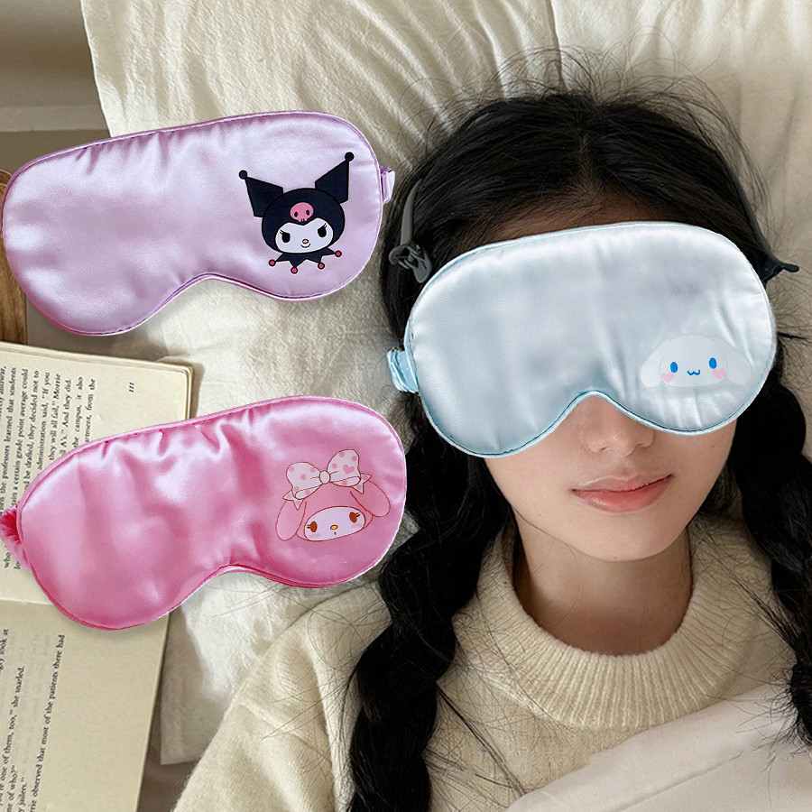 Sanrio Kuromi Sleeping Eye Mask Melody CinnamorolI Kawaii Cartoon ...
