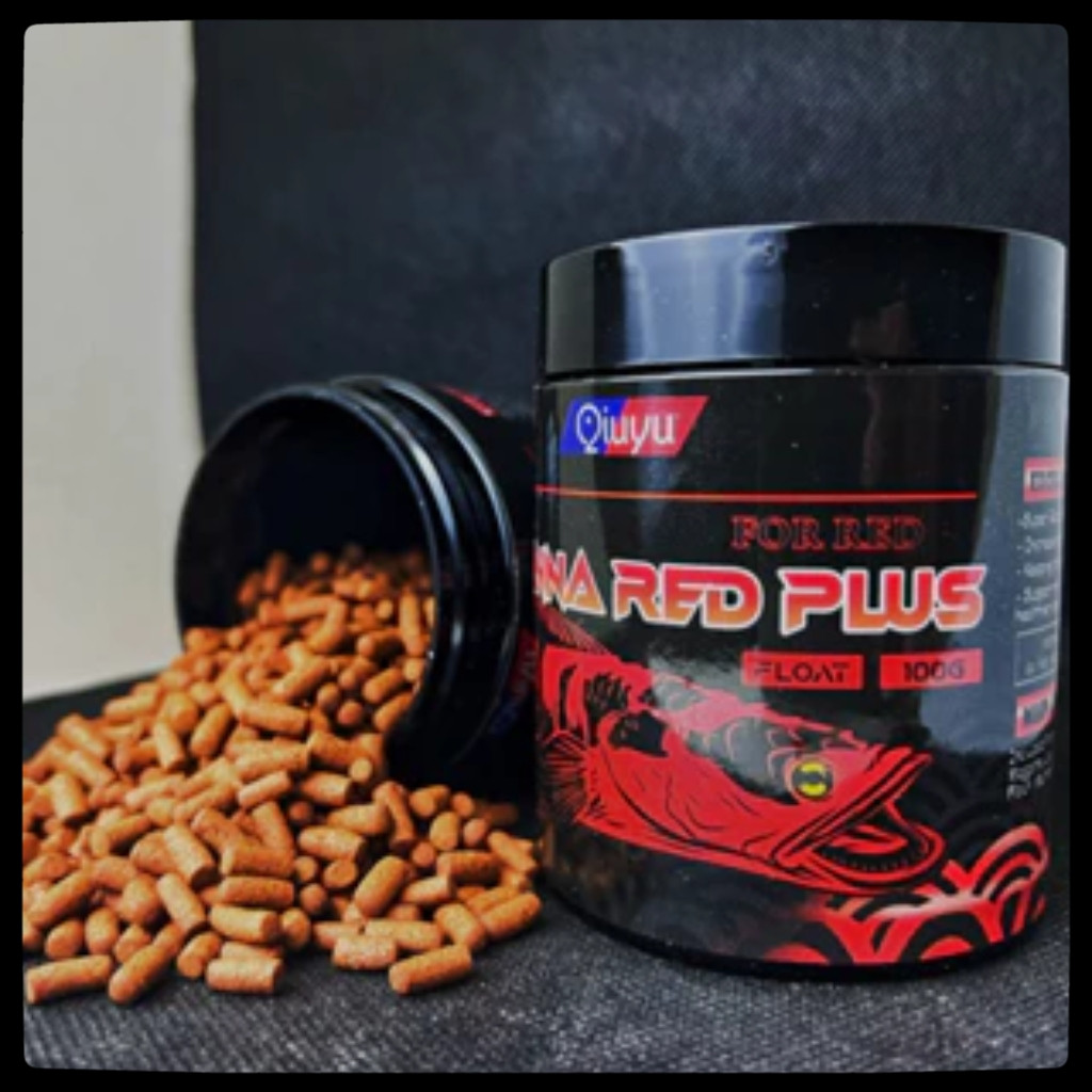 Qiuyu Channa & Arowana Red Plus Fish feed Pellet Channa & Arowana Color ...